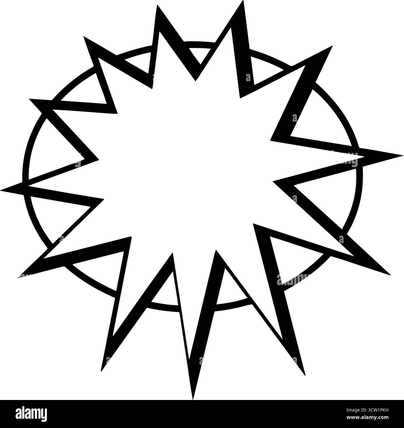 Triangle geometric shape angular Cut Out Stock Images & Pictures - Alamy