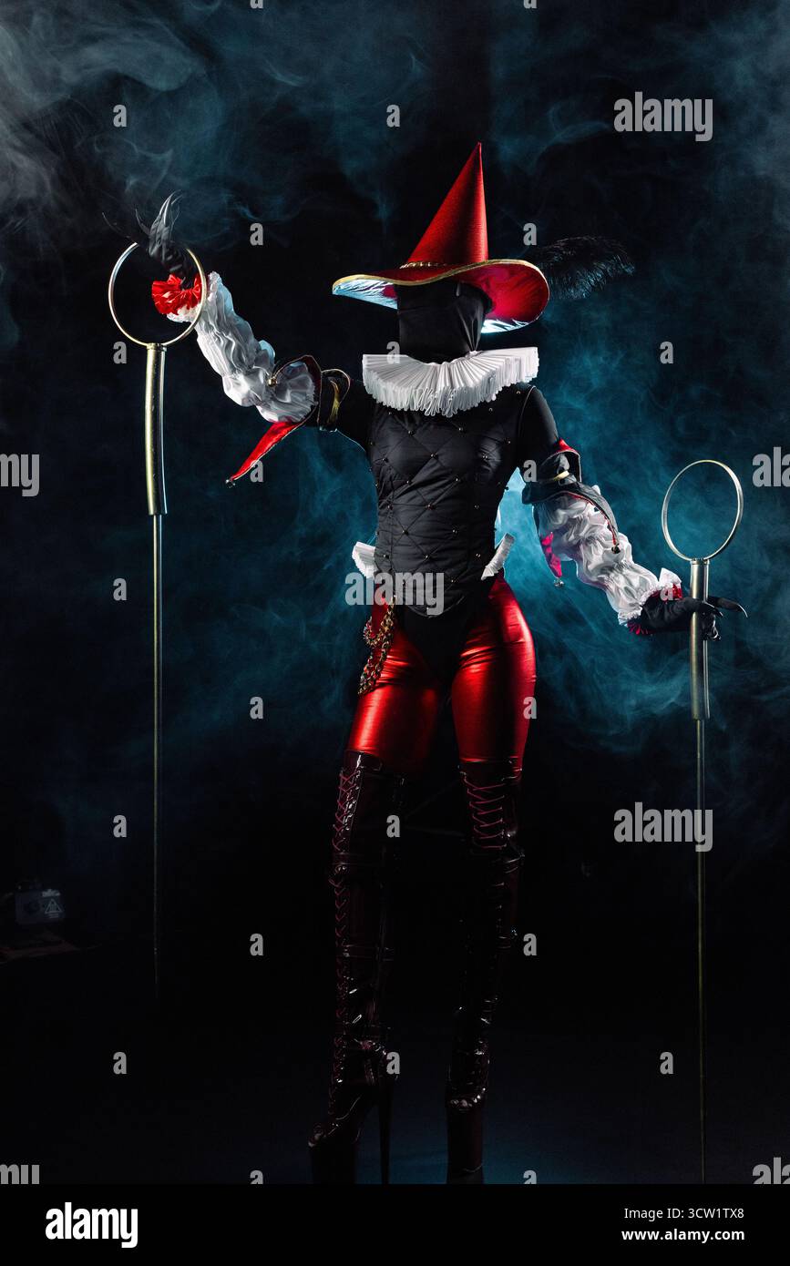 Full length shot mysterious character hi-res stock photography and ...