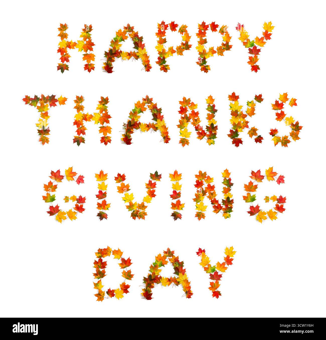 Happy thanksgiving day decoration Cut Out Stock Images & Pictures - Alamy