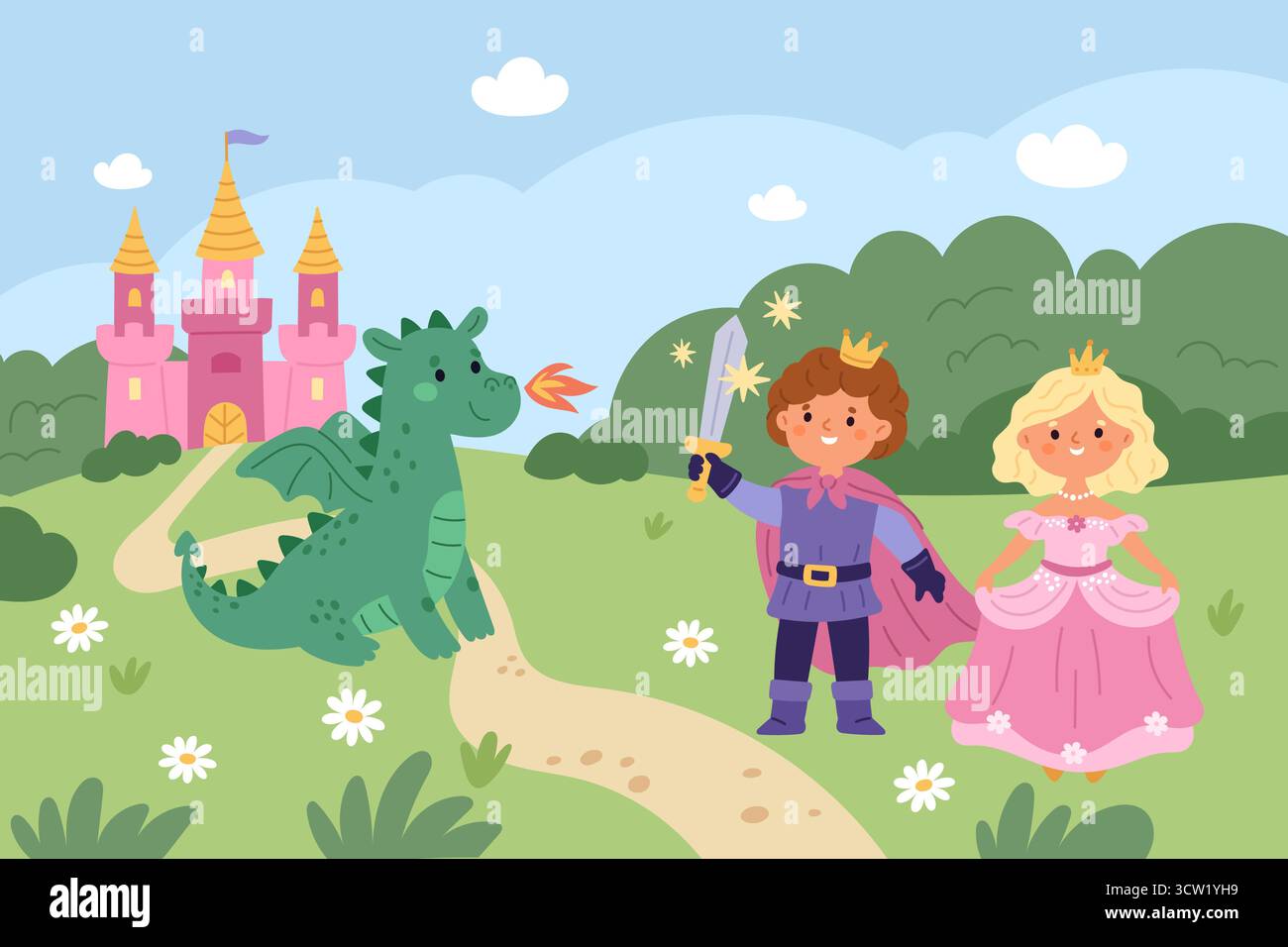 Prince saves princess hi-res stock photography and images - Alamy