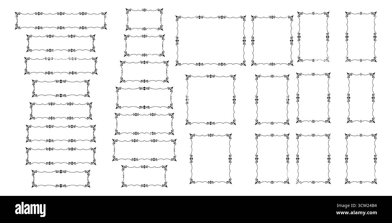 Creative display frame border Stock Vector Images - Alamy