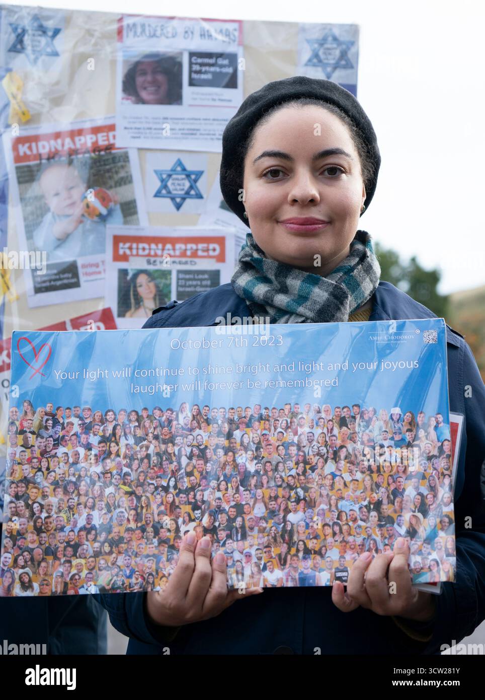 Edinburgh, Scotland, UK. 9th October 2025. Vigil by Jews and non jews ...