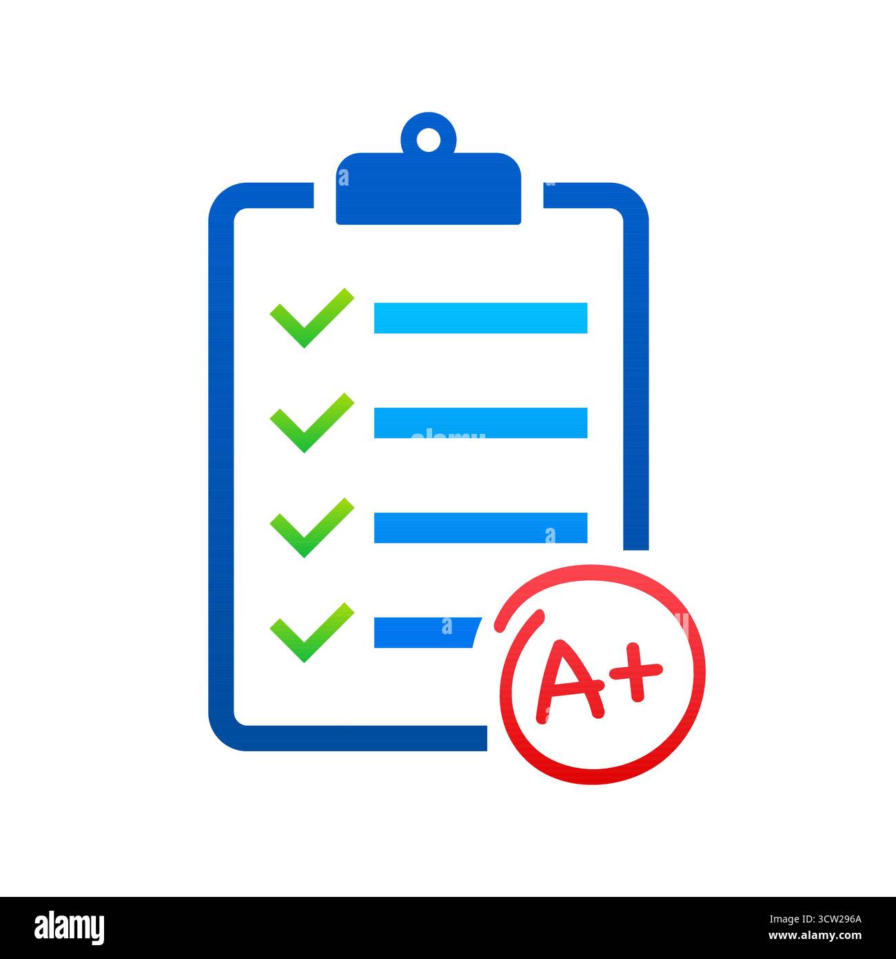 Clipboard with a completed checklist hi-res stock photography and ...