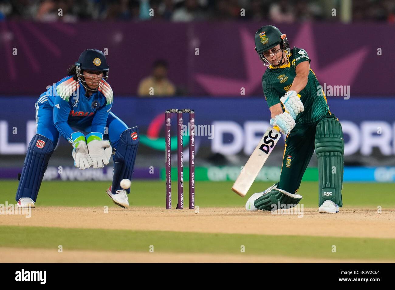 South Africa's Marizanne Kapp plays a shot during the ICC Women's ...
