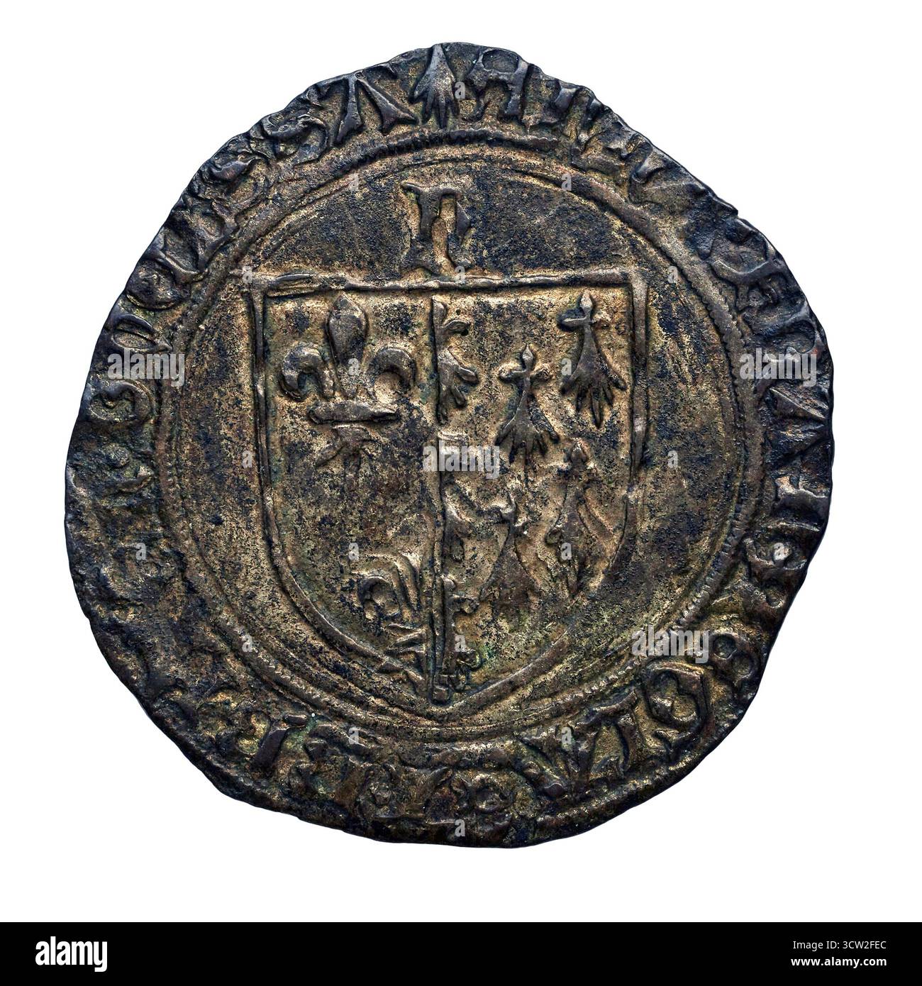 Medieval french coin Cut Out Stock Images & Pictures - Alamy