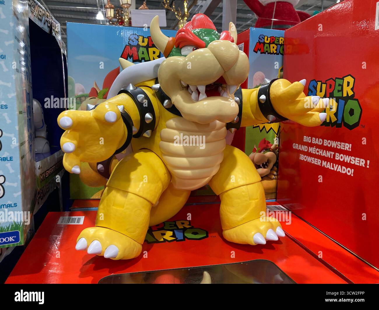 character toy of Bowser , king of the Koopas in Super Mario collection ...