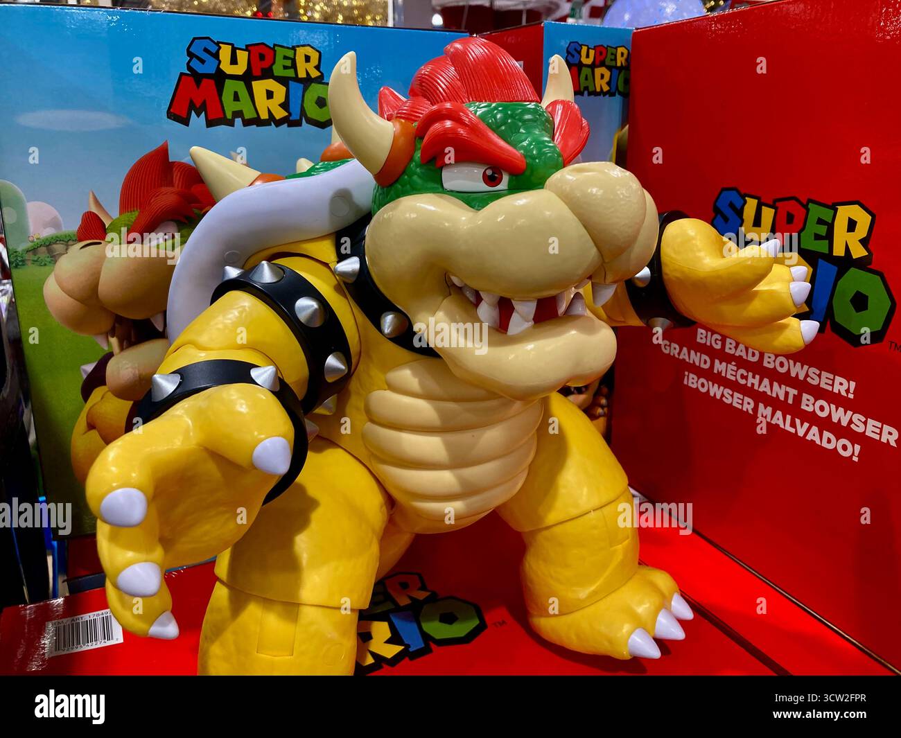 character toy of Bowser , king of the Koopas in Super Mario collection ...