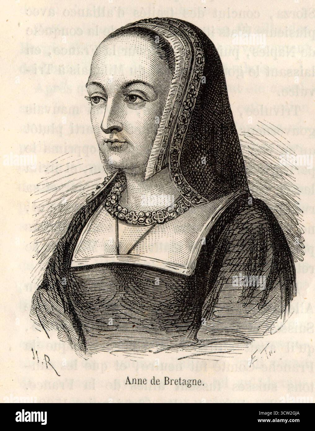 Portait of Anne de Bretagne 1477 1514 , last independent Duchess of ...