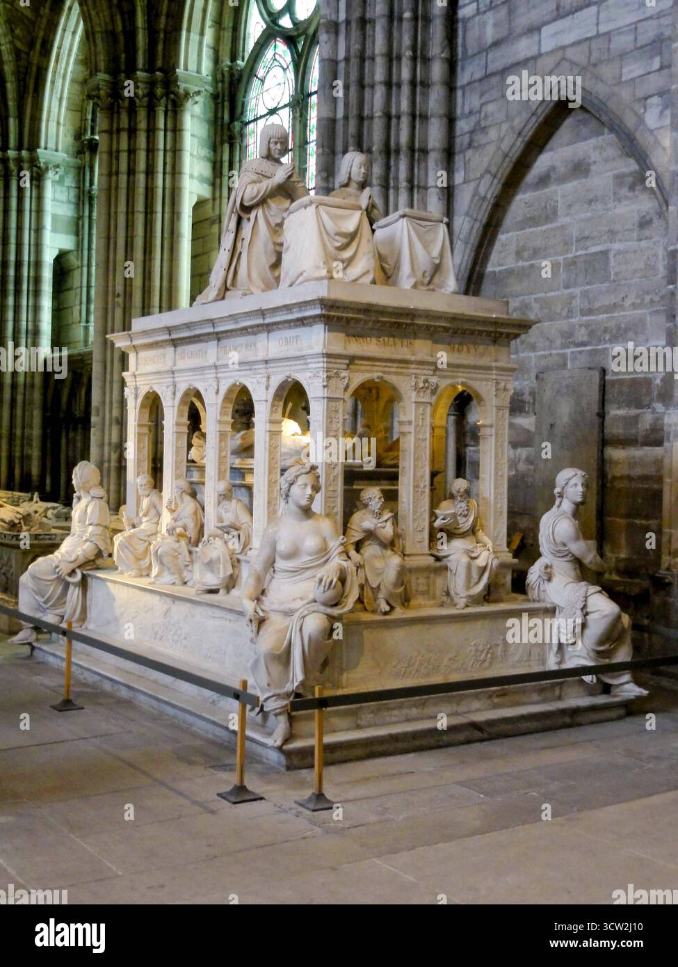tomb of Anne of Brittany, Anne de Bretagne 1477-1514 and Louis XII ...