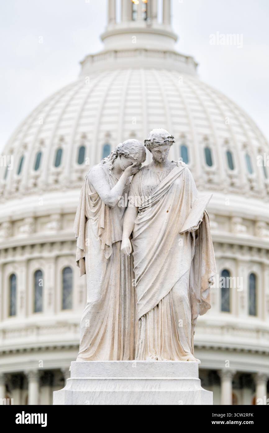 The Peace Monument Sculpture US Capitol Building Washington DC ...