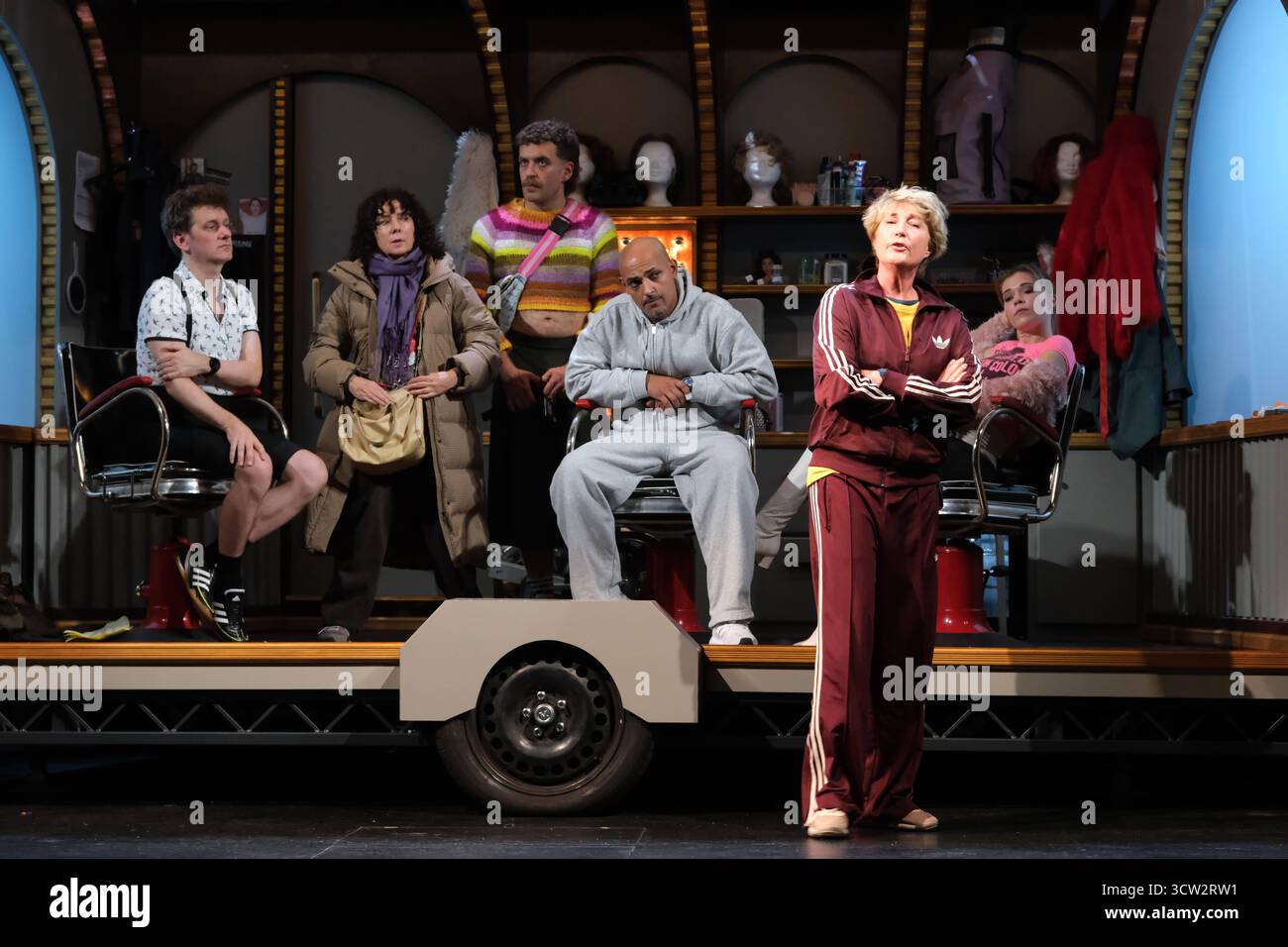 vorne Saskia Fischer, hinten Sven Fricke, Maria Ketikidou, Enrique Fiß ...