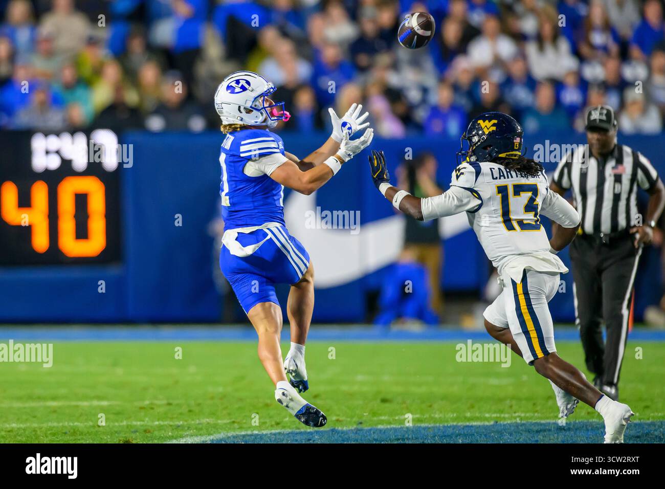 BYU wide receiver Parker Kingston (11) makes the over the shoulder ...