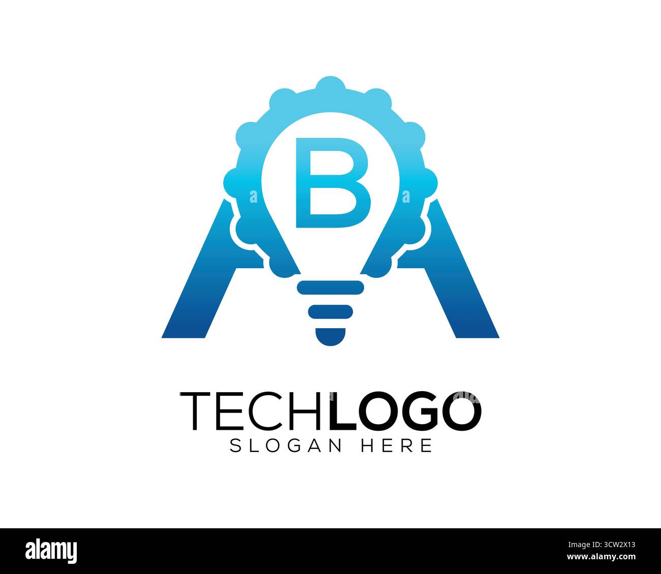 technology gradian color letter b logo Stock Vector Image & Art - Alamy