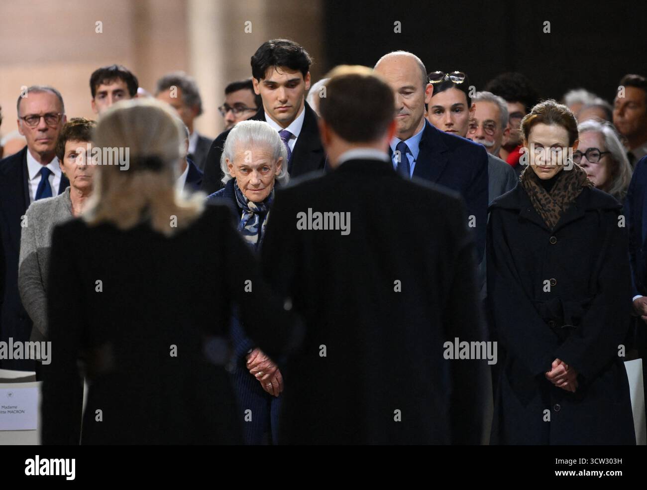 Brigitte Macron, French President Emmanuel Macron and Robert Badinter ...