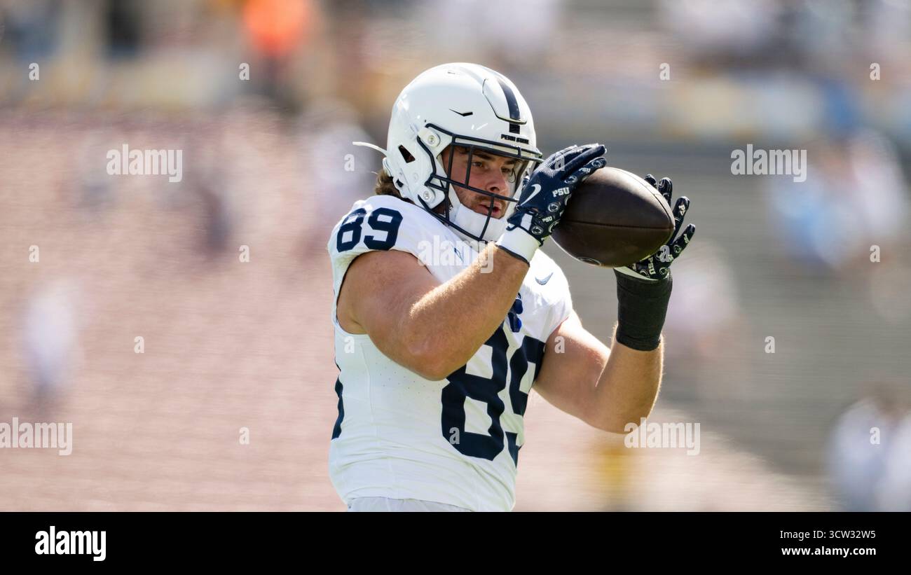 Penn St tight end Finn Furmanek (89) during an NCAA football game on ...