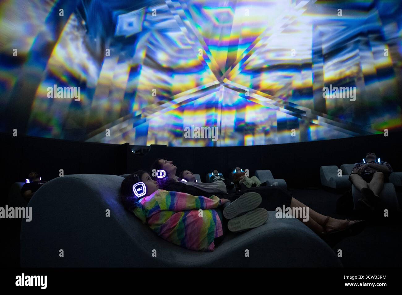 People visit an immersive, multi-sensory installation titled "The ...