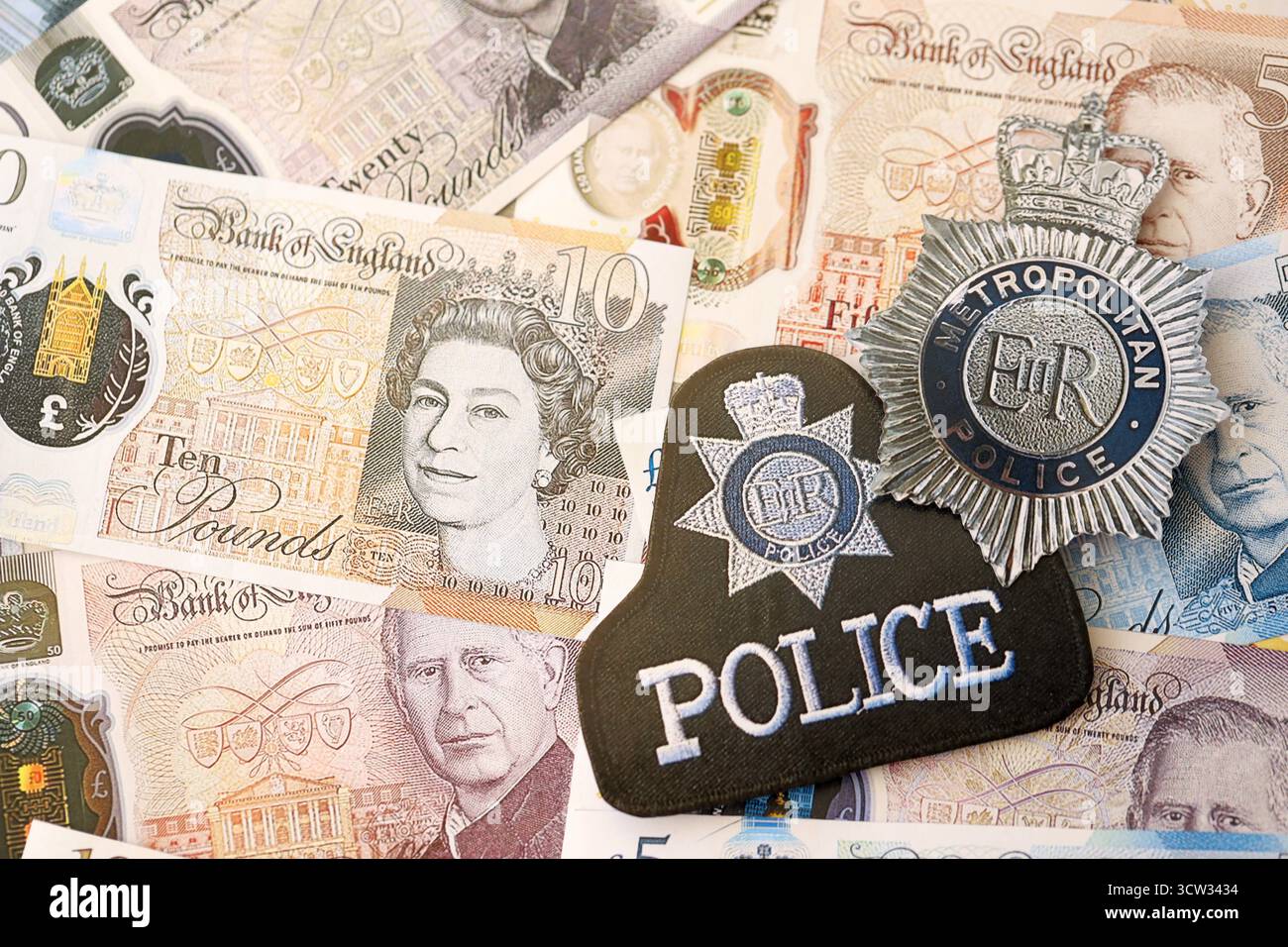 KYIV, UKRAINE - SEPTEMBER 17, 2025 UK Metropolitan Police badge on ...