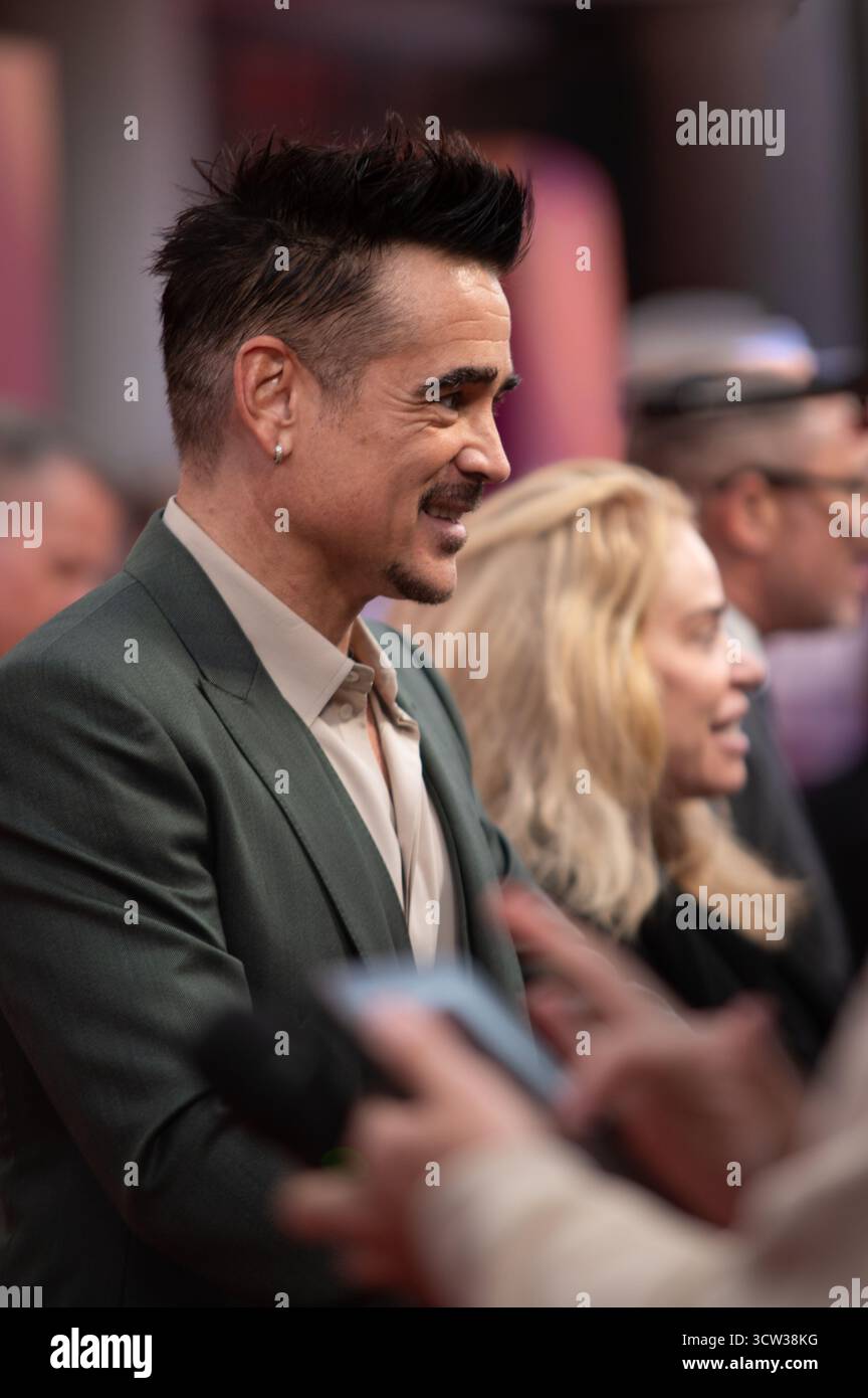 London, United Kingdom. 9th October 2025, Colin Farrell interviewed on ...