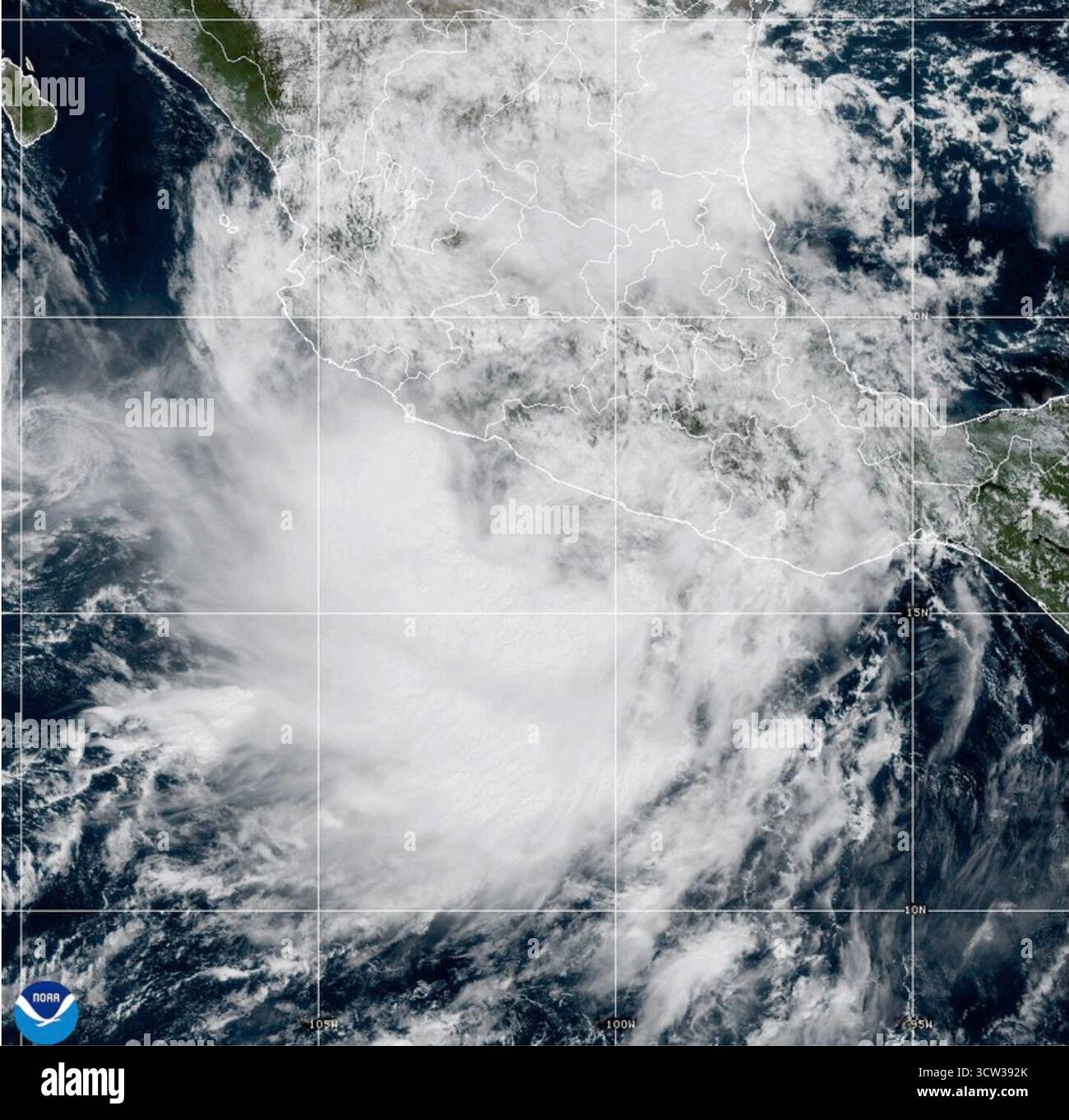 This NOAA satellite image taken at 2:12 p.m. EST on Thursday, Oct. 9 ...