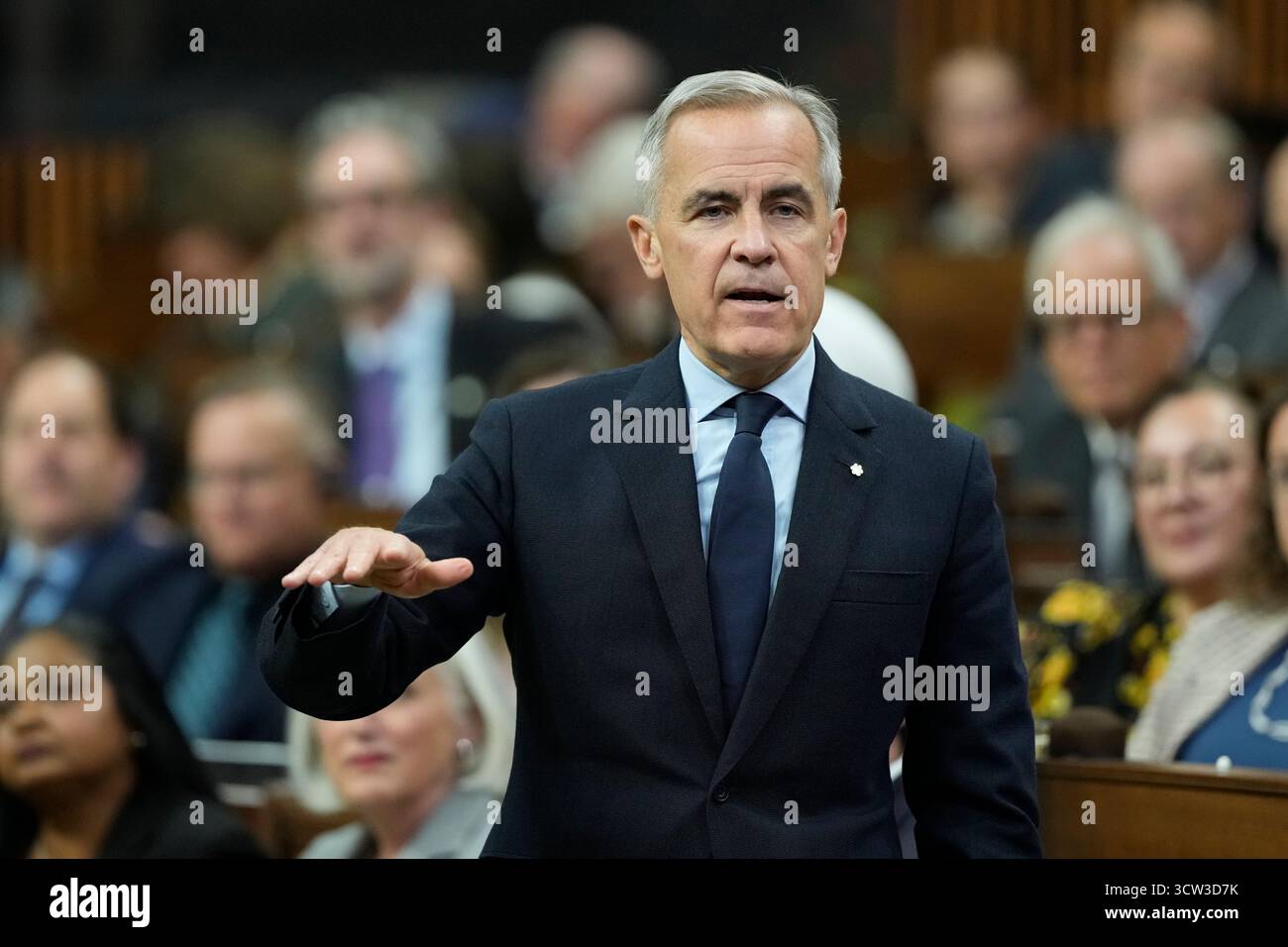 Prime Minister Mark Carney rises during Question Period on Parliament ...