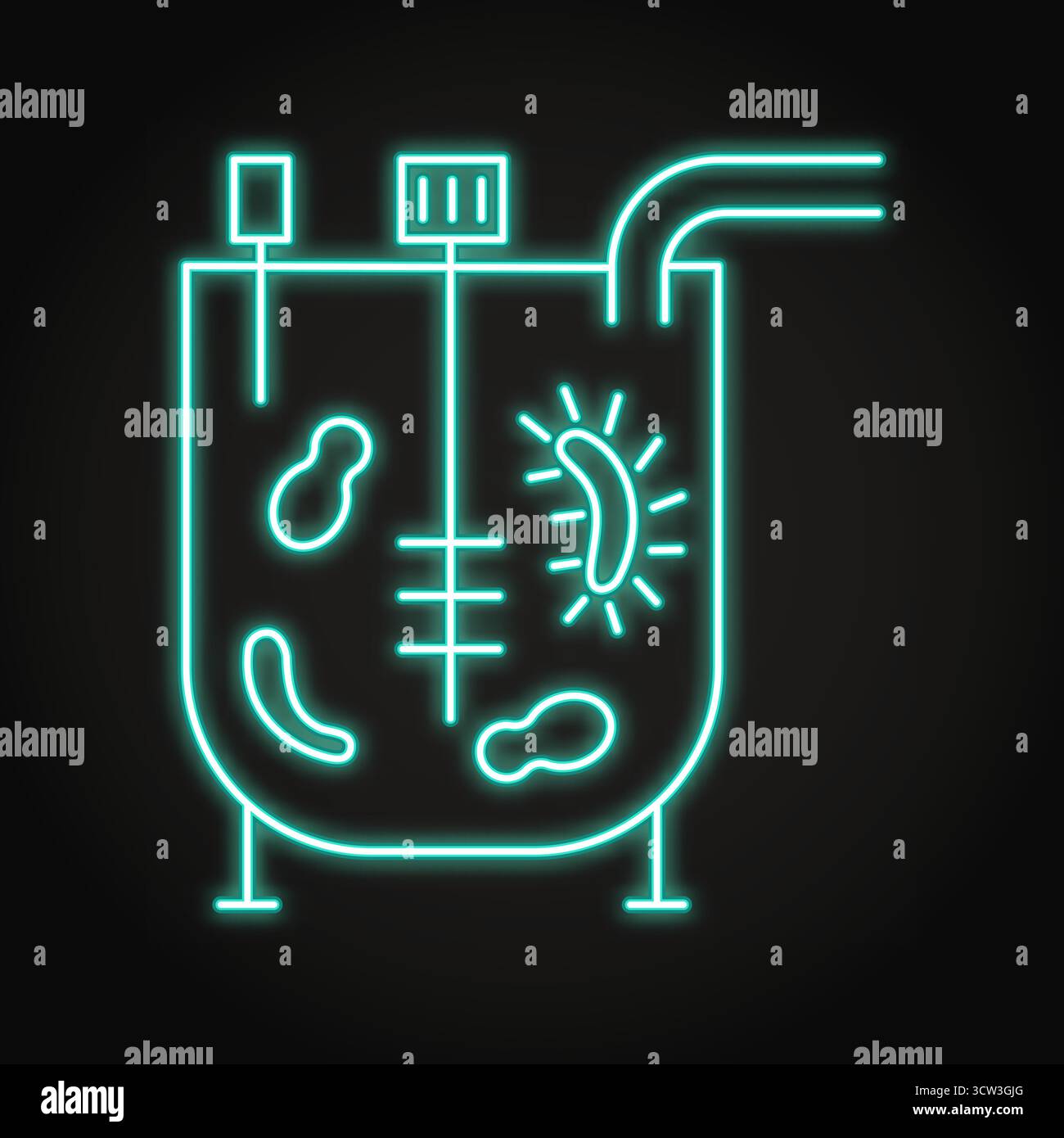 Bioreactor experiment Stock Vector Images - Alamy