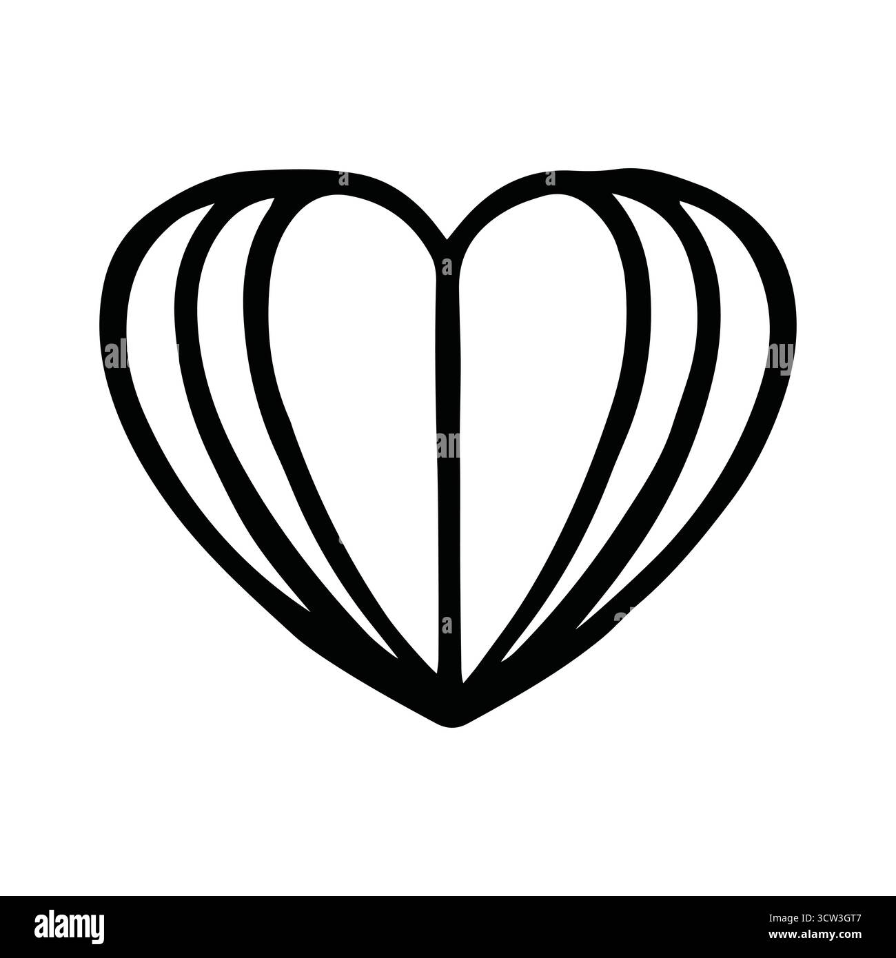 Heart shape drawn layer Cut Out Stock Images & Pictures - Alamy
