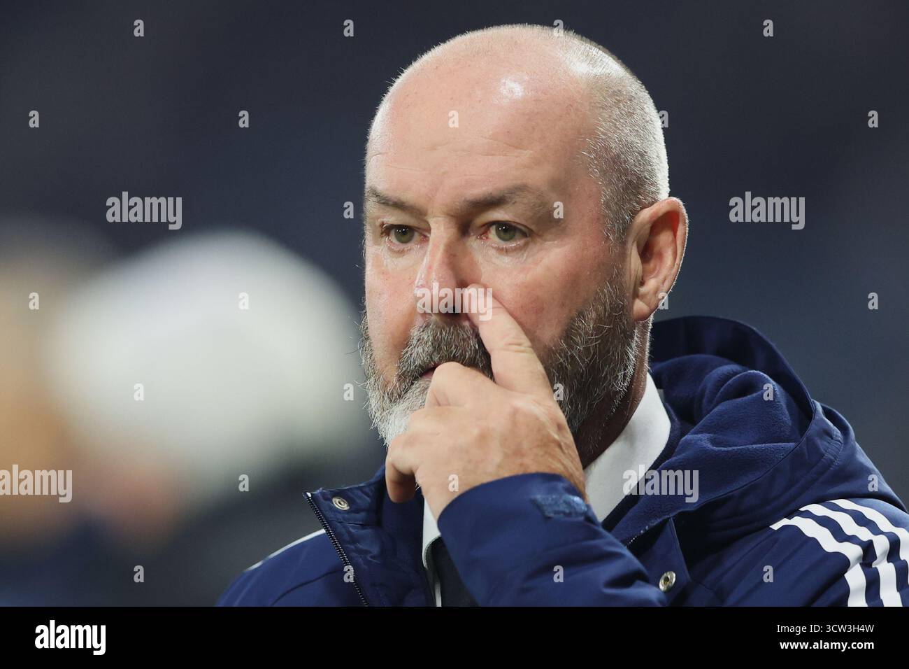 Scotland's head coach Steve Clarke reacts during the World Cup 2026 ...