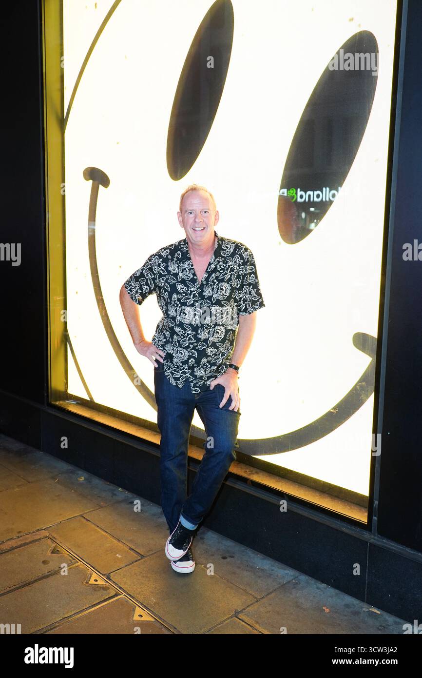 DJ Norman Cook, aka Fatboy Slim, at the launch of his autobiography ...