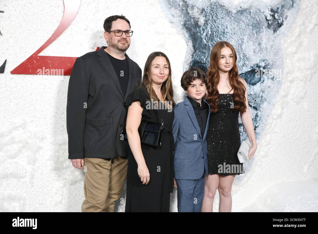 October 8, 2025, Los Angeles, California, USA: Simon Webster, Family at the Premiere of Black ...