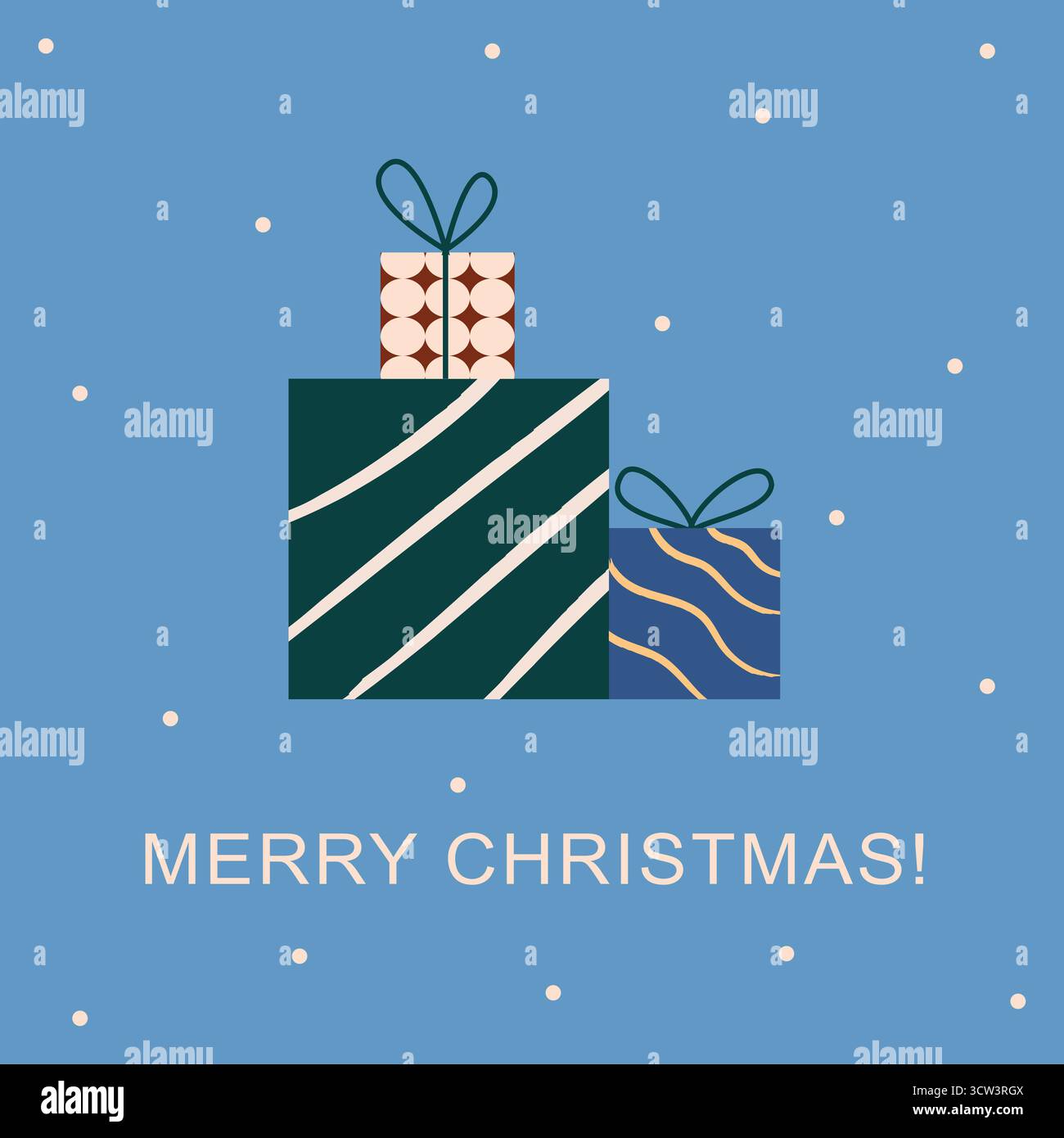 Merry christmas card illustrations Stock Vector Images - Alamy