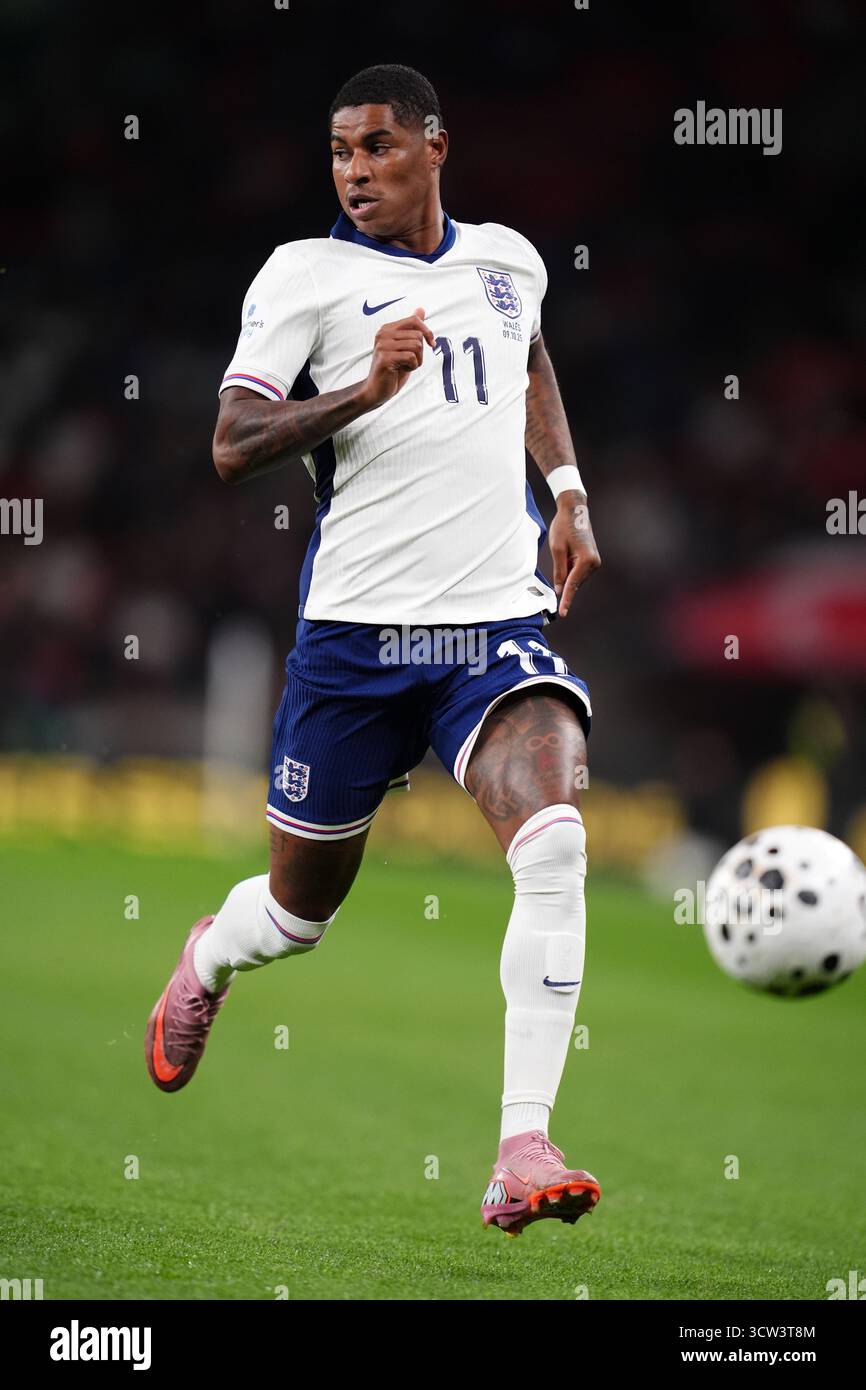England's Marcus Rashford during the international friendly match at ...
