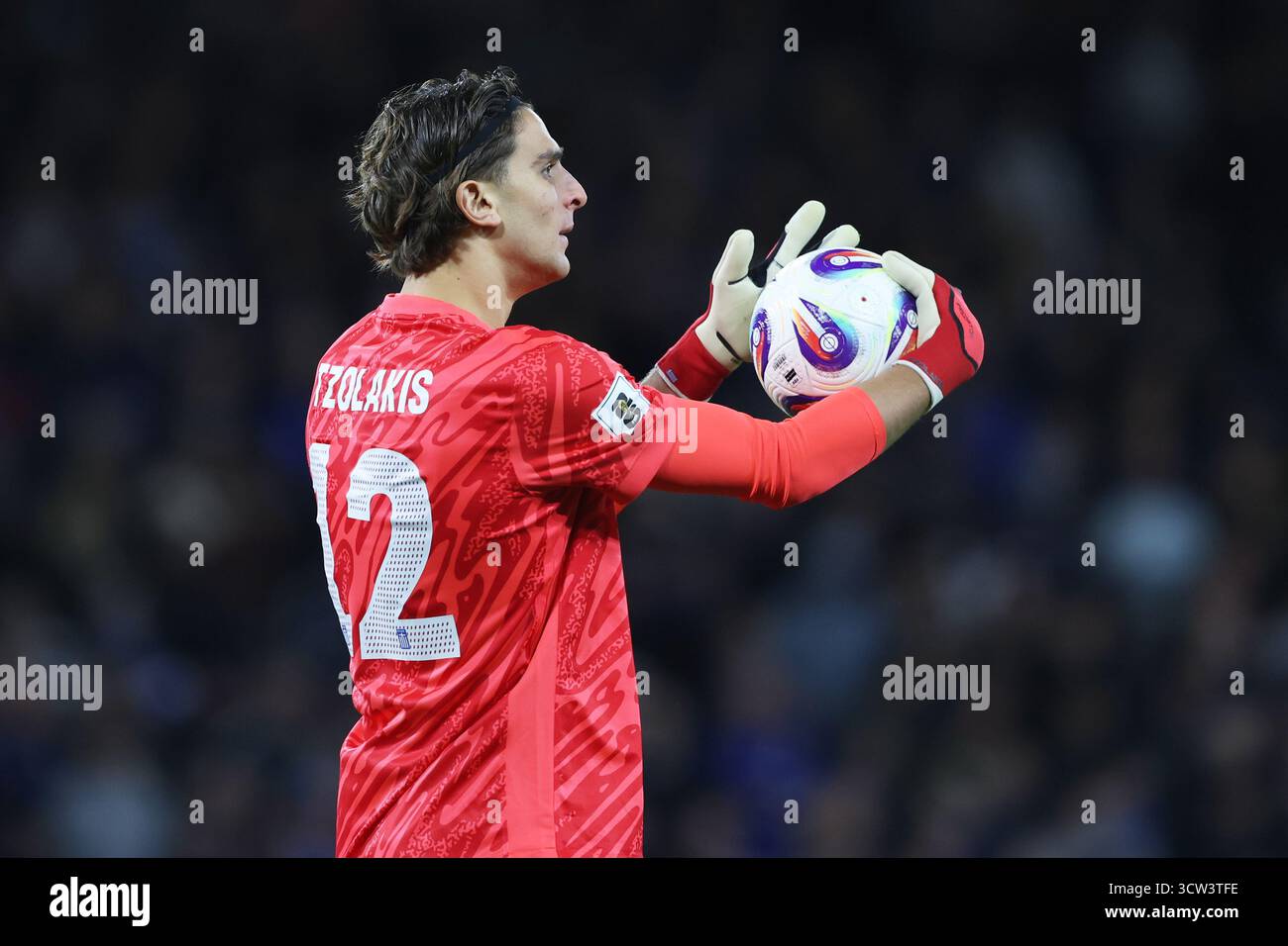 Greece's goalkeeper Kostas Tzolakis holds the ball during the World Cup ...