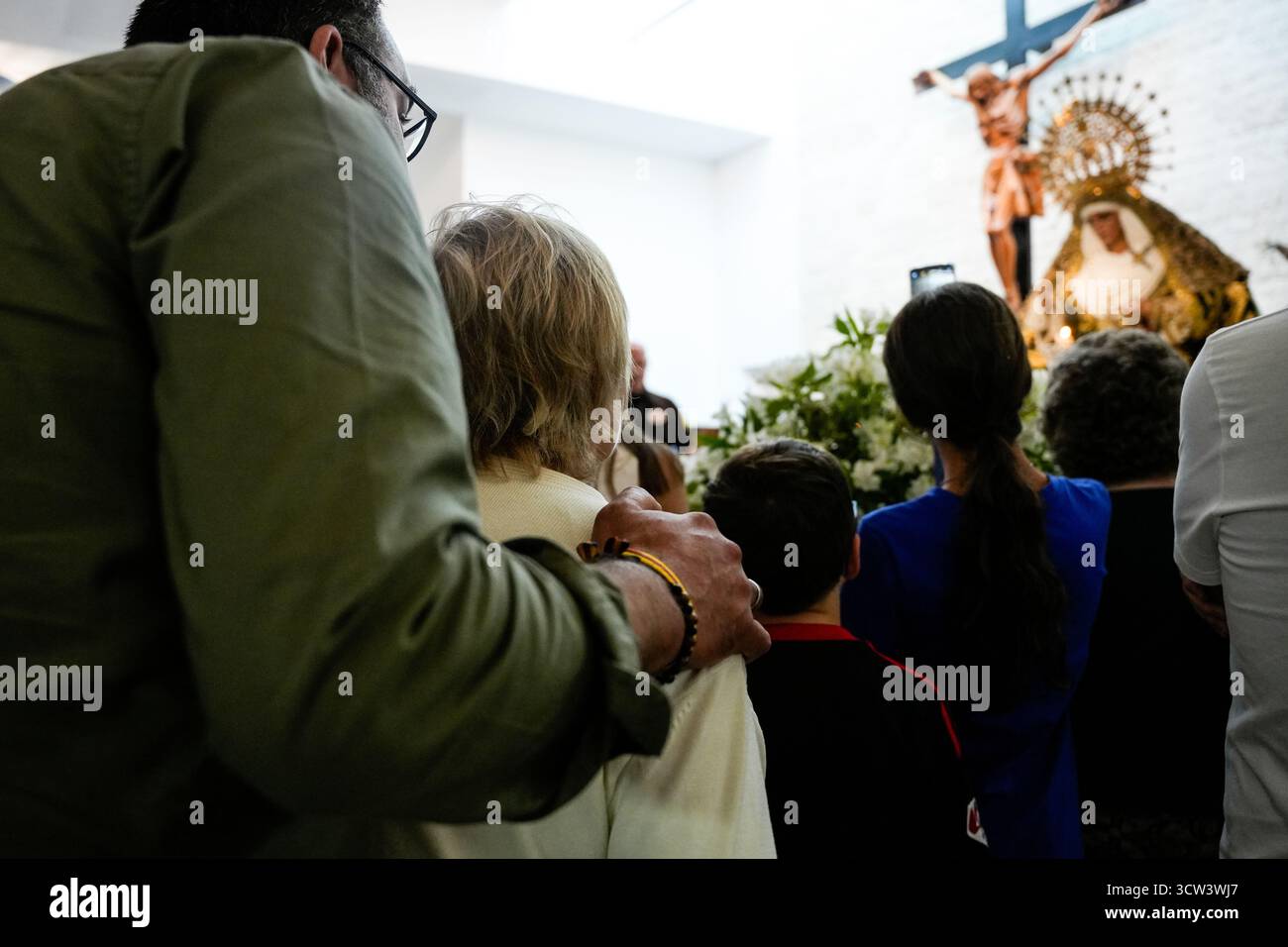 Images of Our Lady of Hope of Triana in the Parish of St. Pius X during ...