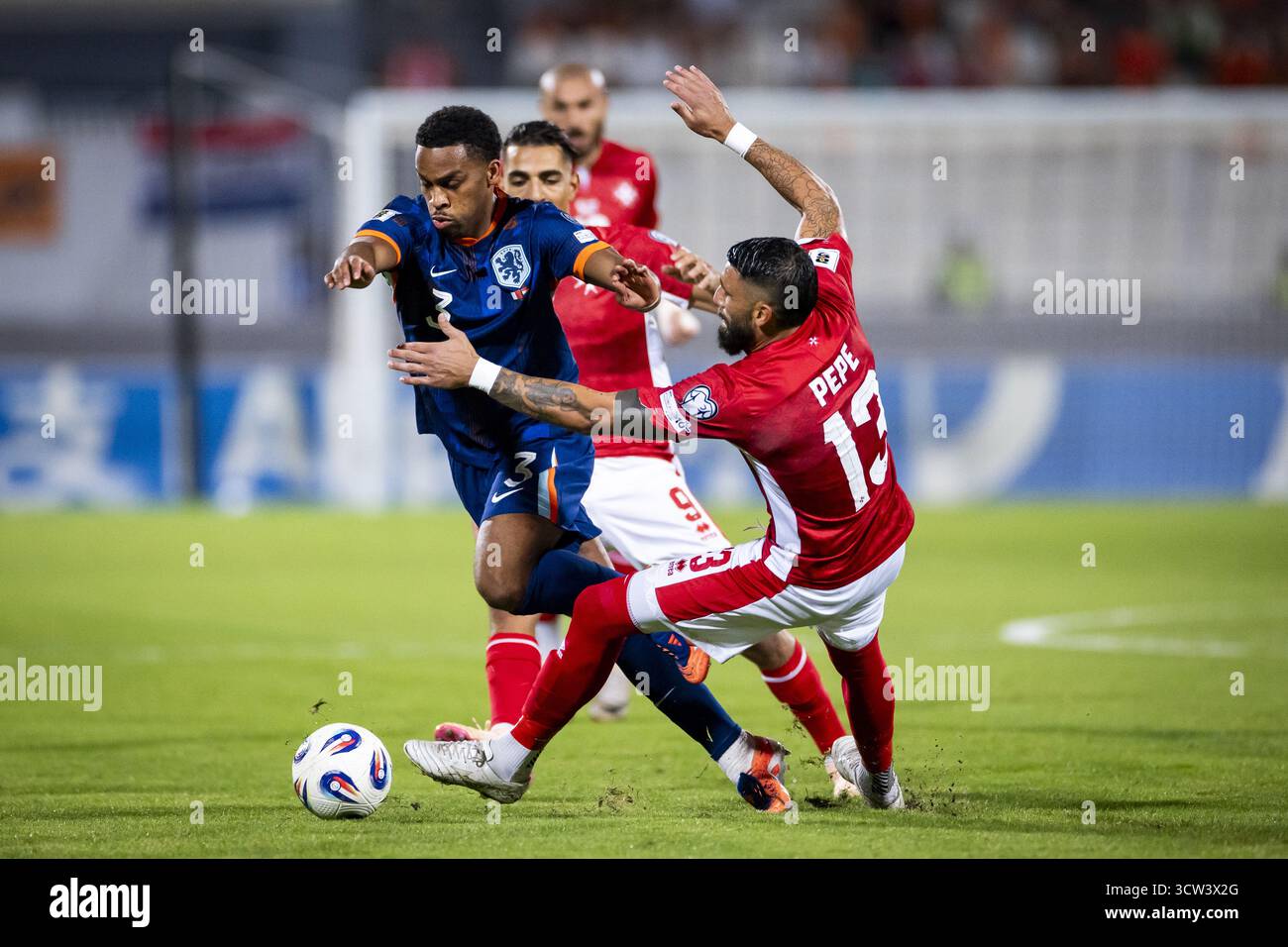 ATTARD - (l-r) Jurriën Timber of the Netherlands and Enrico Pepe of Malta at the National ...
