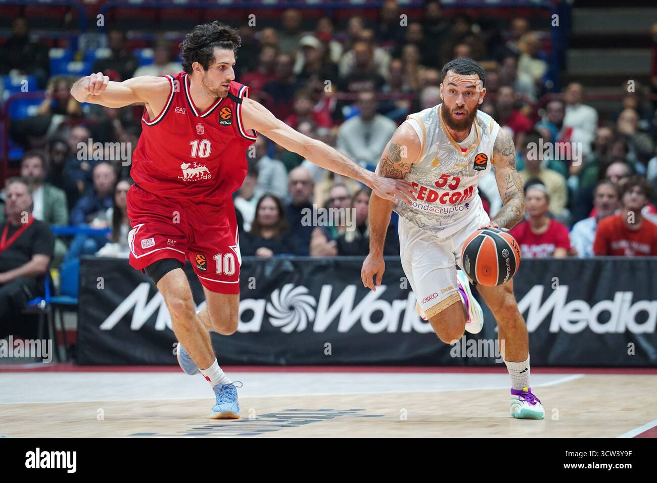 EA7 Emporio Armani Milano vs. AS Monaco Basket, nella foto Mike James ...