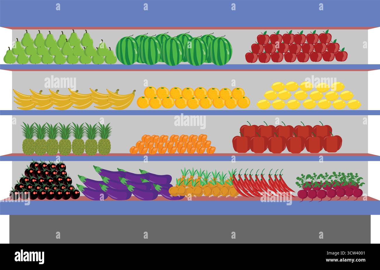 Shelf vector vectors hi-res stock photography and images - Alamy