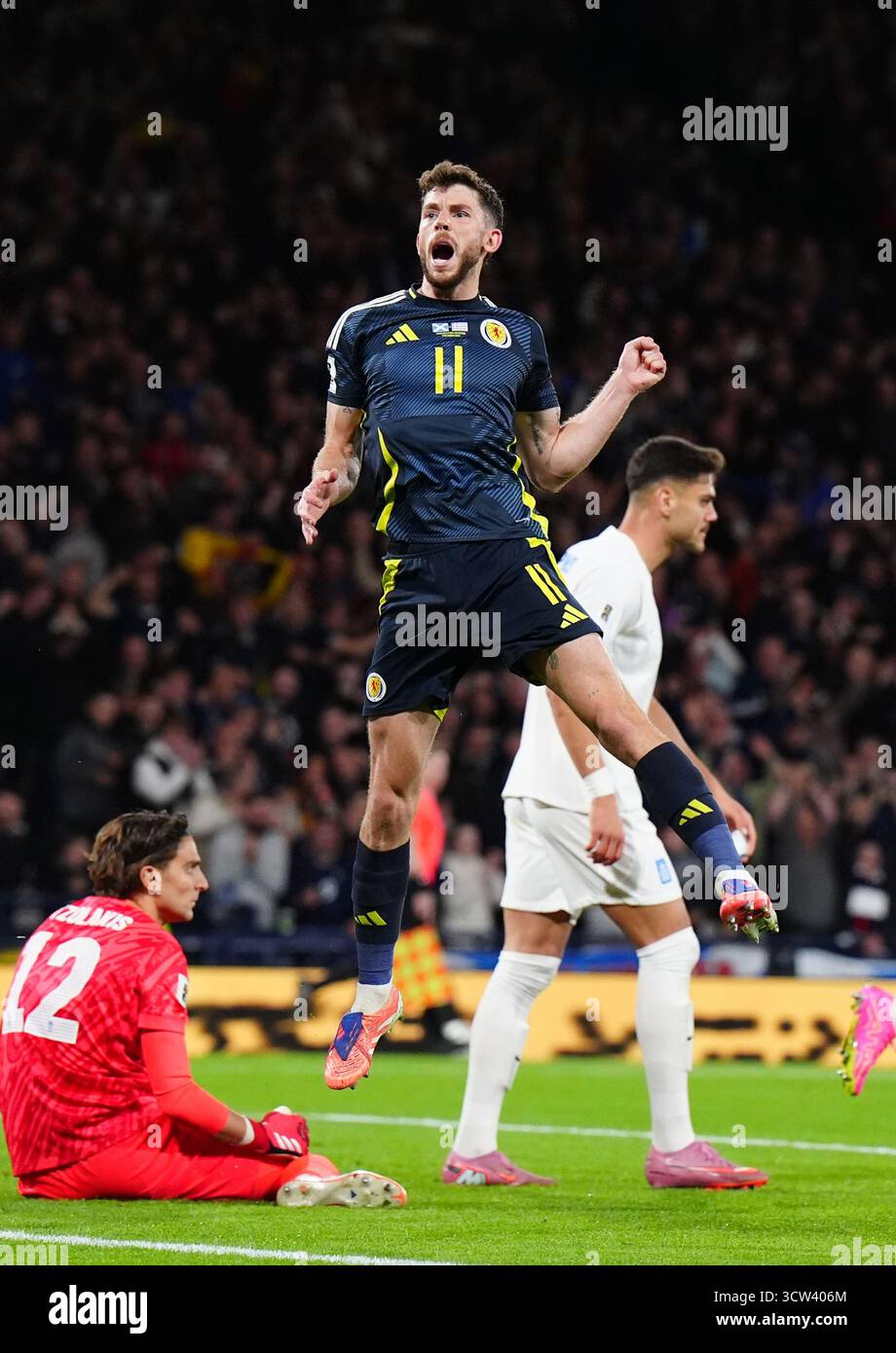 Scotland's Ryan Christie celebrates scoring their side's first goal of ...