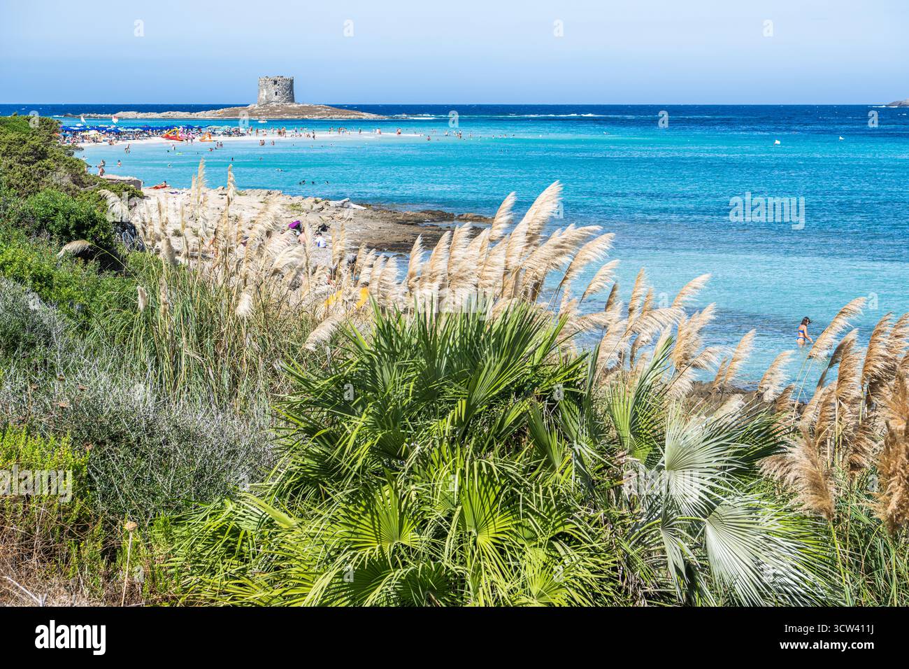 Beautiful Sardinia Island in the Mediterranean Sea. Beach Scene With ...