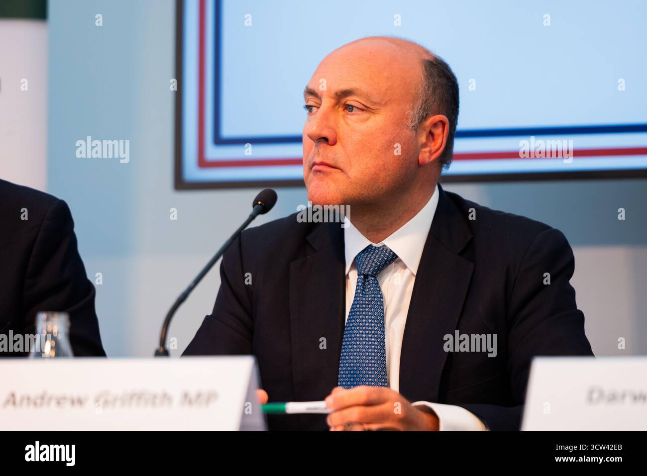 Manchester, UK. 07 OCT, 2025. Andrew Griffith, MP for Arundel and South ...