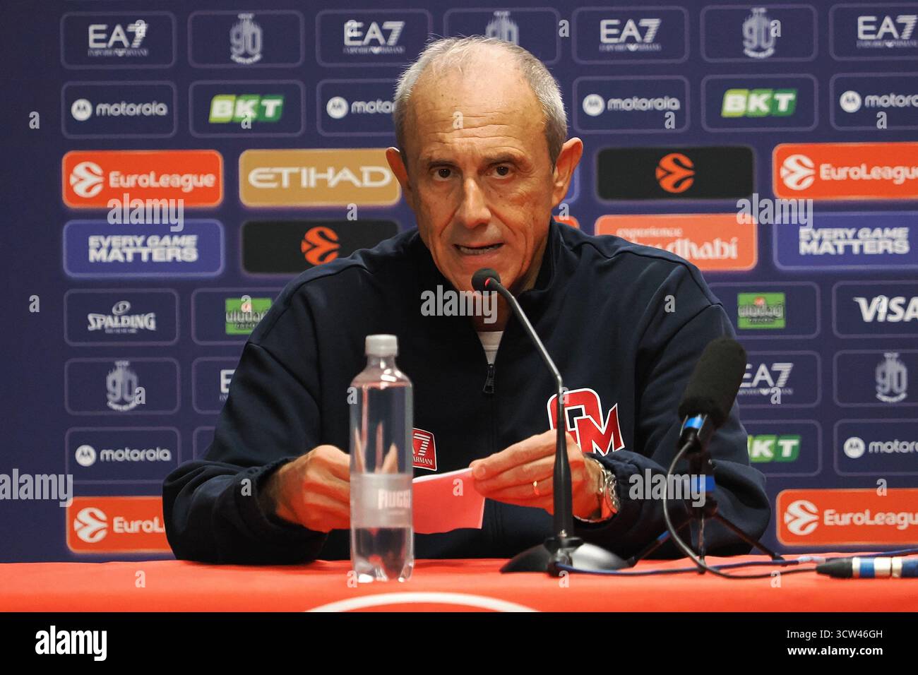 Ettore Messina, head coach EA7 Emporio Armani Olimpia Milano during ...