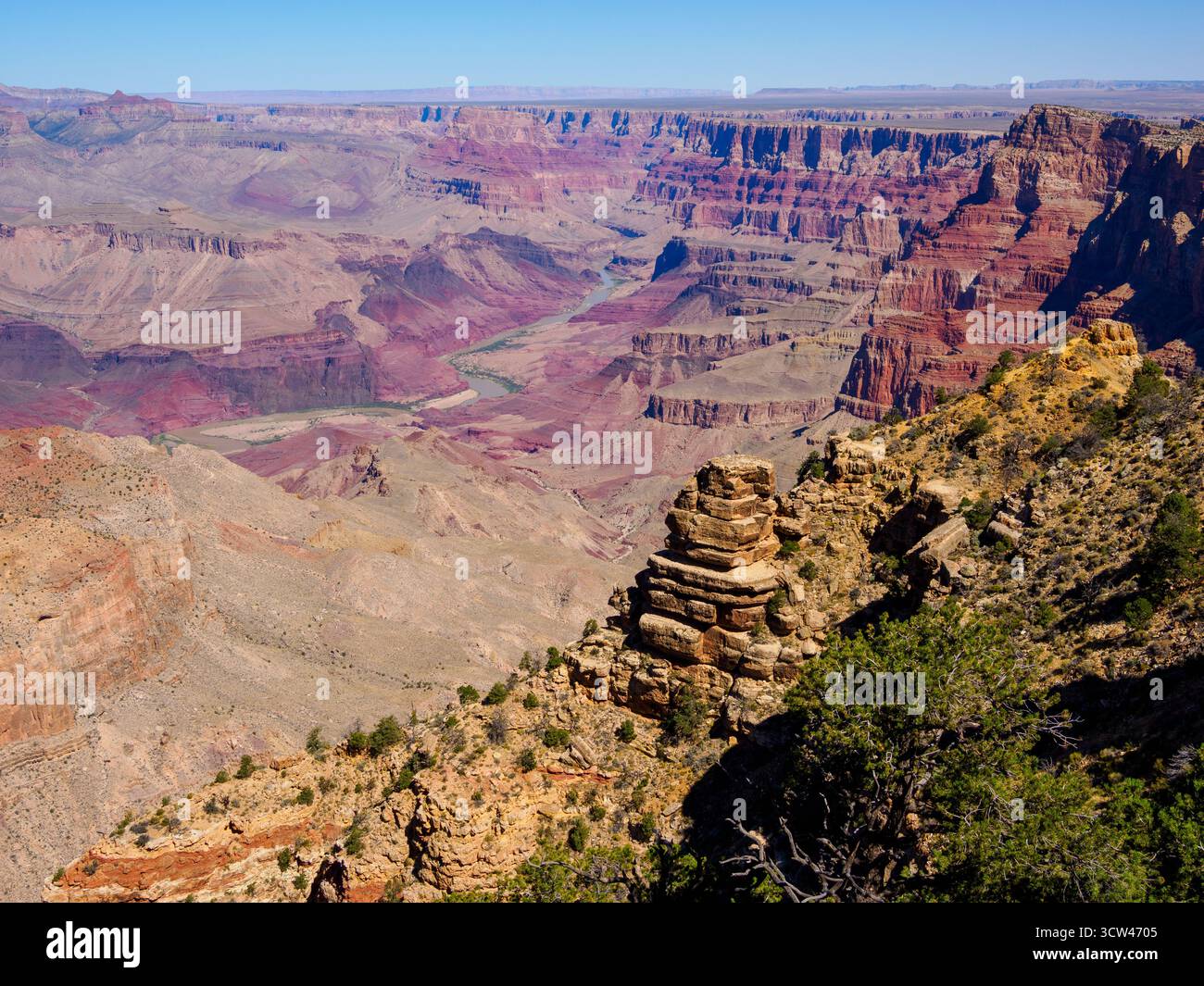 Grand Canyon viewpoint, Desert View Watch Tower, Grand Canyon, Arizona ...