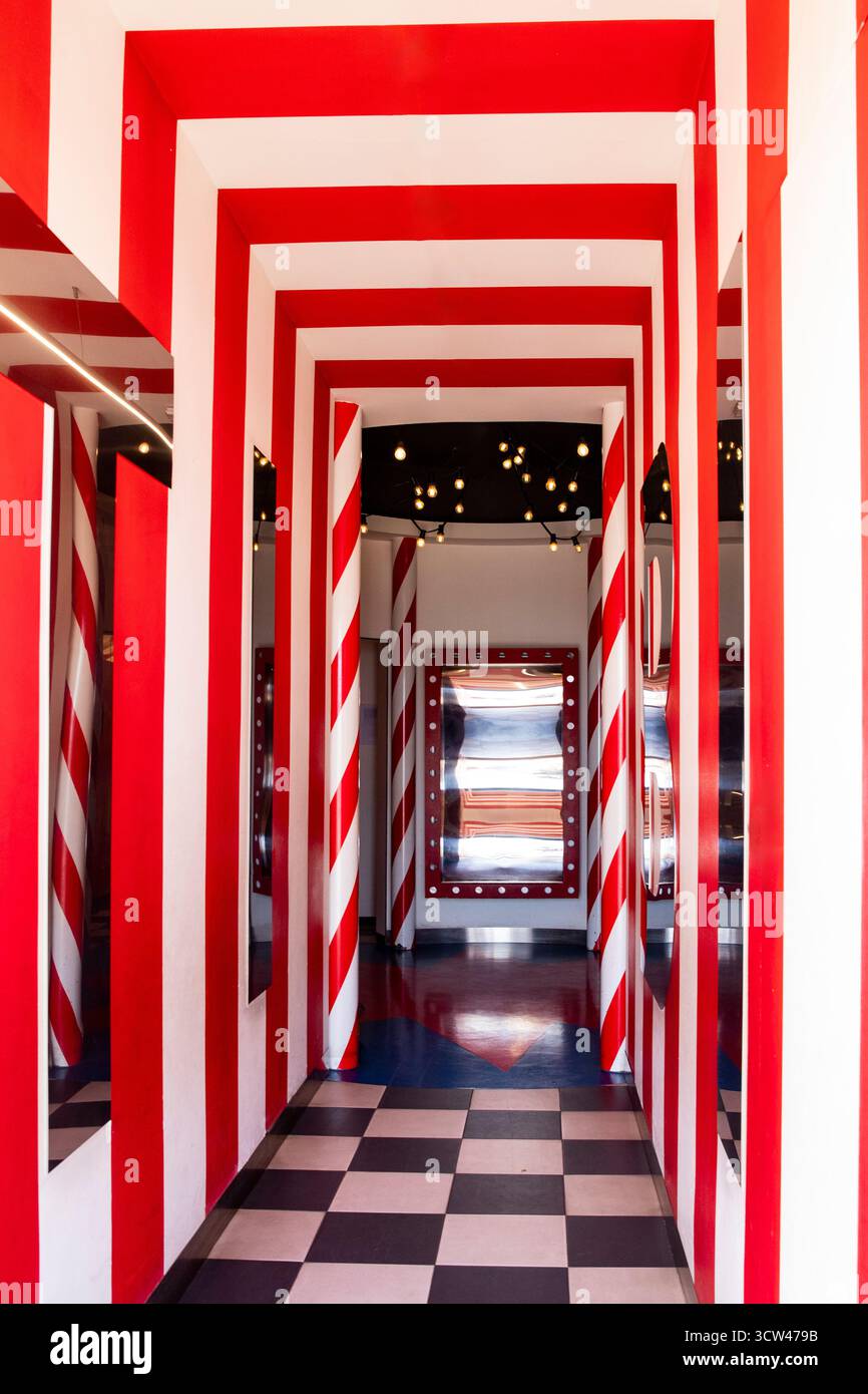 Circus, Architecture of Entertainment, stylized interior of the room ...