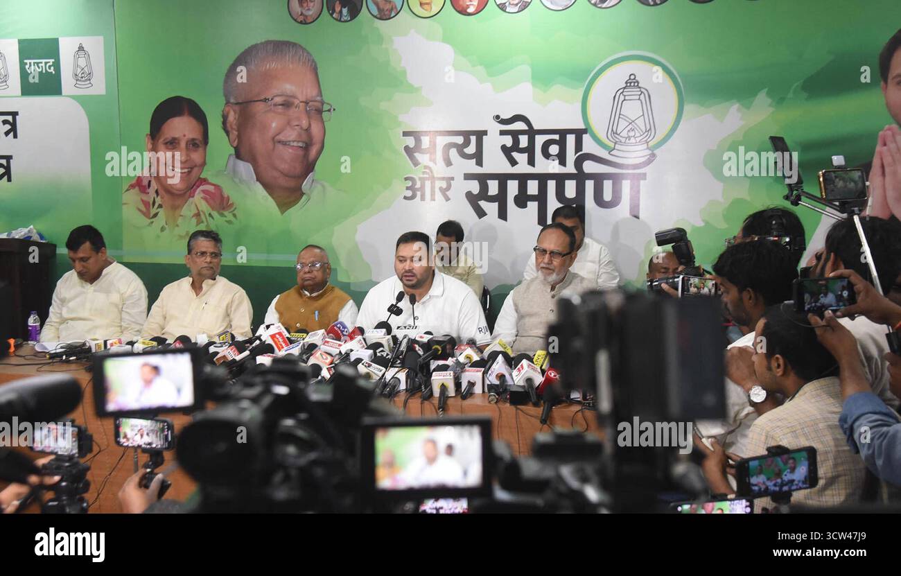 Tejashwi yadav hi-res stock photography and images - Alamy