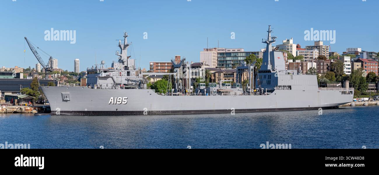Sydney, Australia - September 2025: HMAS supply, Australian navy ship ...
