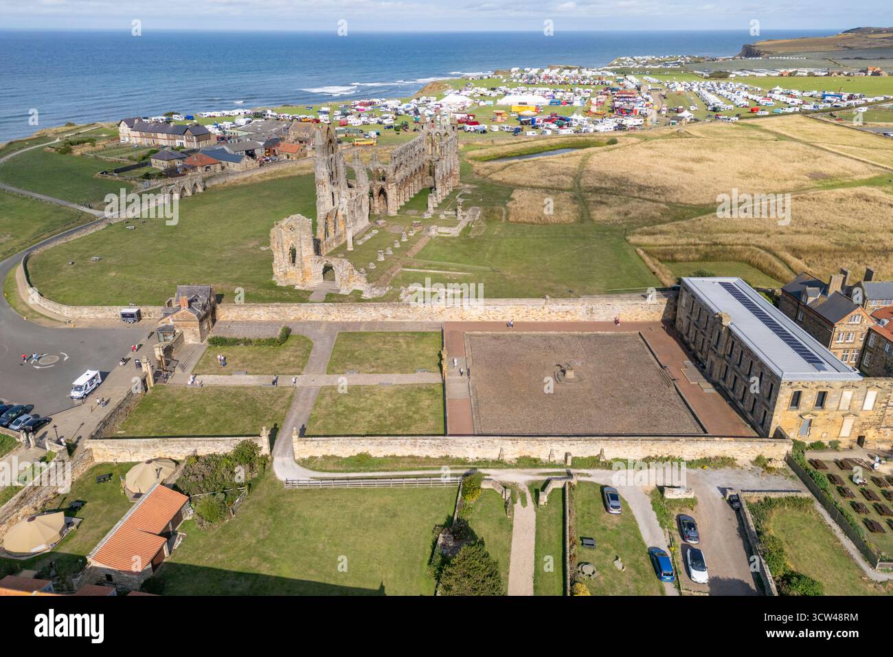 Aerial view of Whitby Abbey, North Yorkshire, UK Stock Photo - Alamy