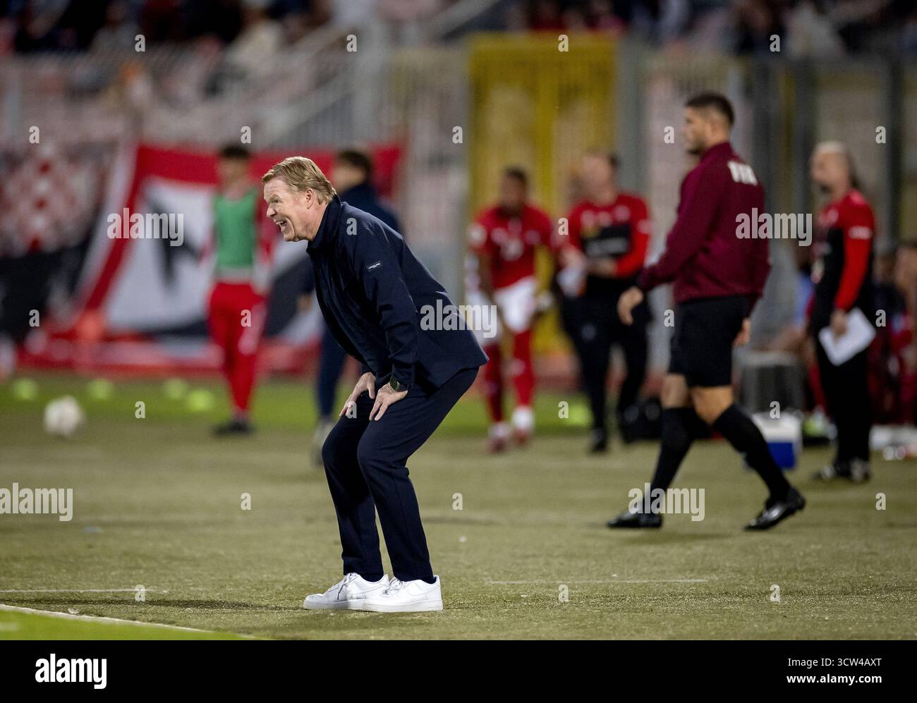 ATTARD - Netherlands coach Ronald Koeman at the National Stadium during ...