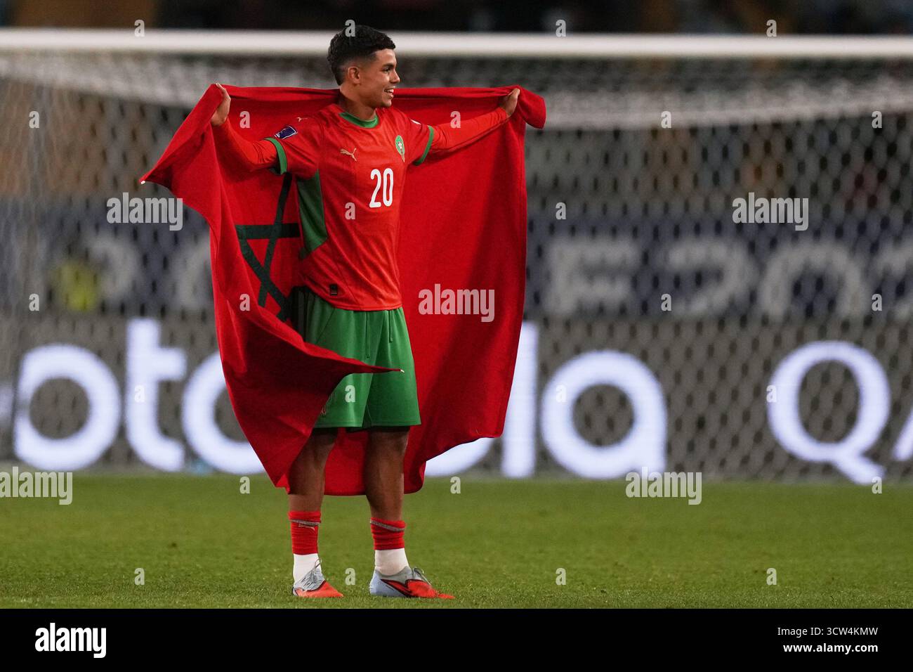 Morocco's Mohammed Kebdani celebrates after his team defeated South ...