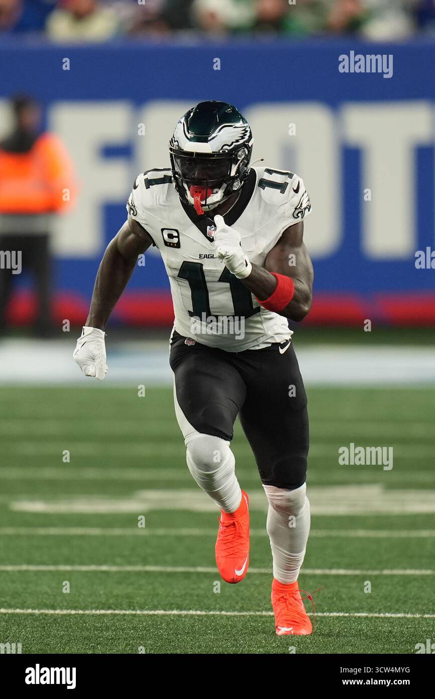 Philadelphia Eagles' A.J. Brown plays during the first half of an NFL ...