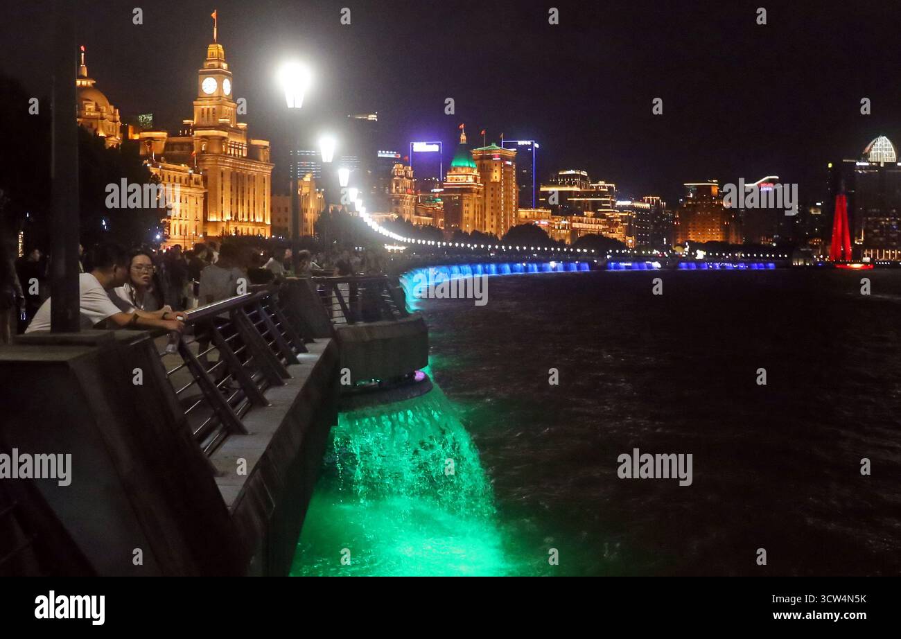 SHANGHAI, CHINA - OCTOBER 8, 2025 - Huangpu River Tourist Scenic Area ...