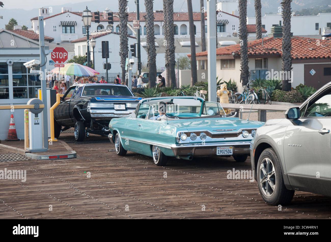 Santa Barbara, California, USA – September 28, 2025. Cars departing ...